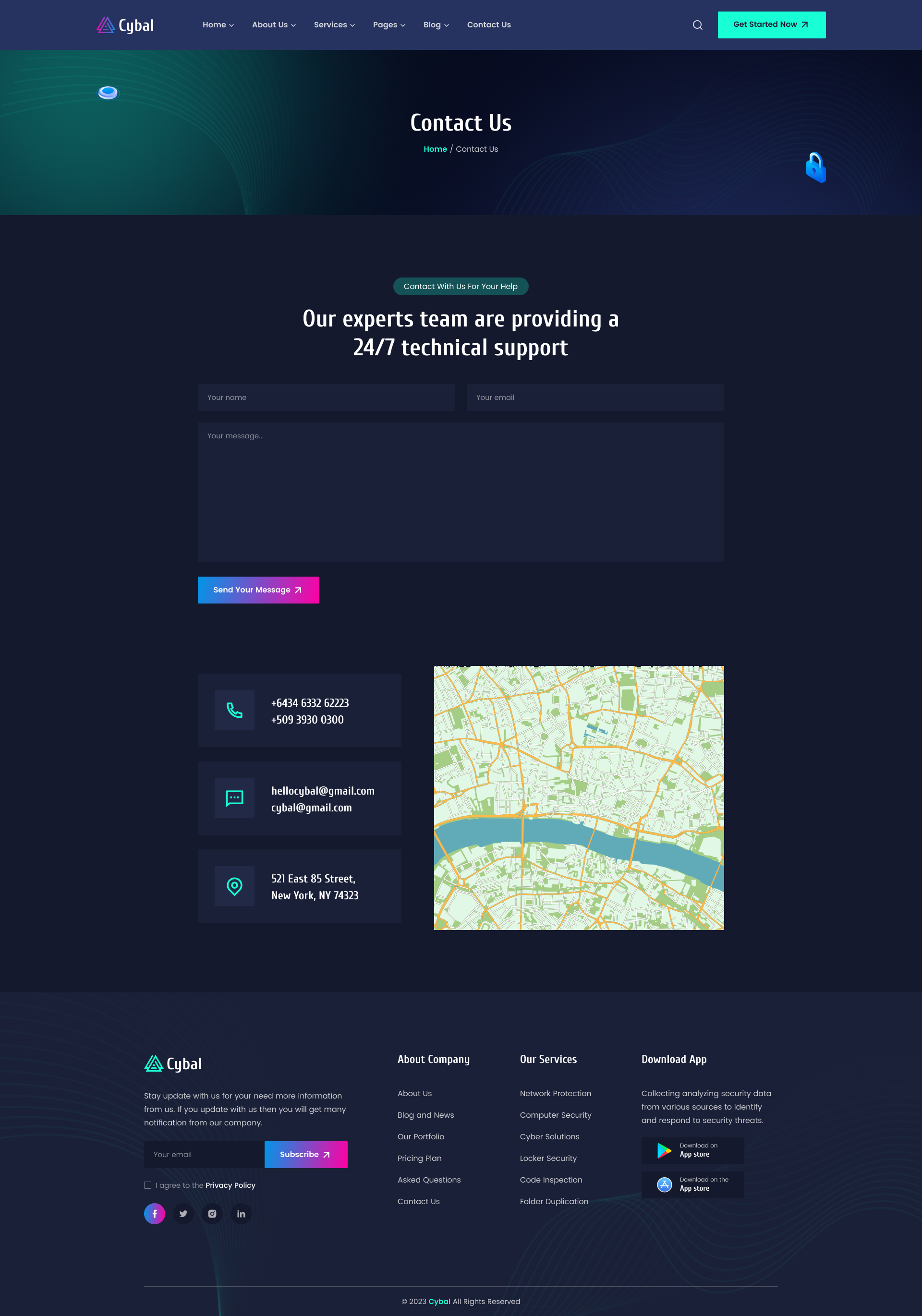 Cybal - Cyber Security Figma Template by 4damsthems | ThemeForest